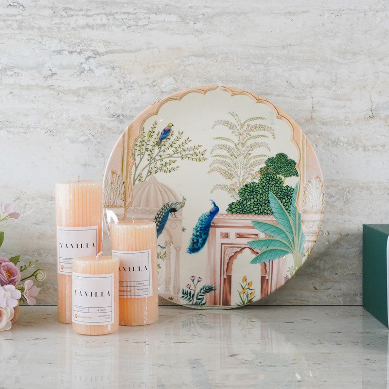 Artsy Wall Set (Wall Plate + Scented Candle Towers) – The Decor Mart