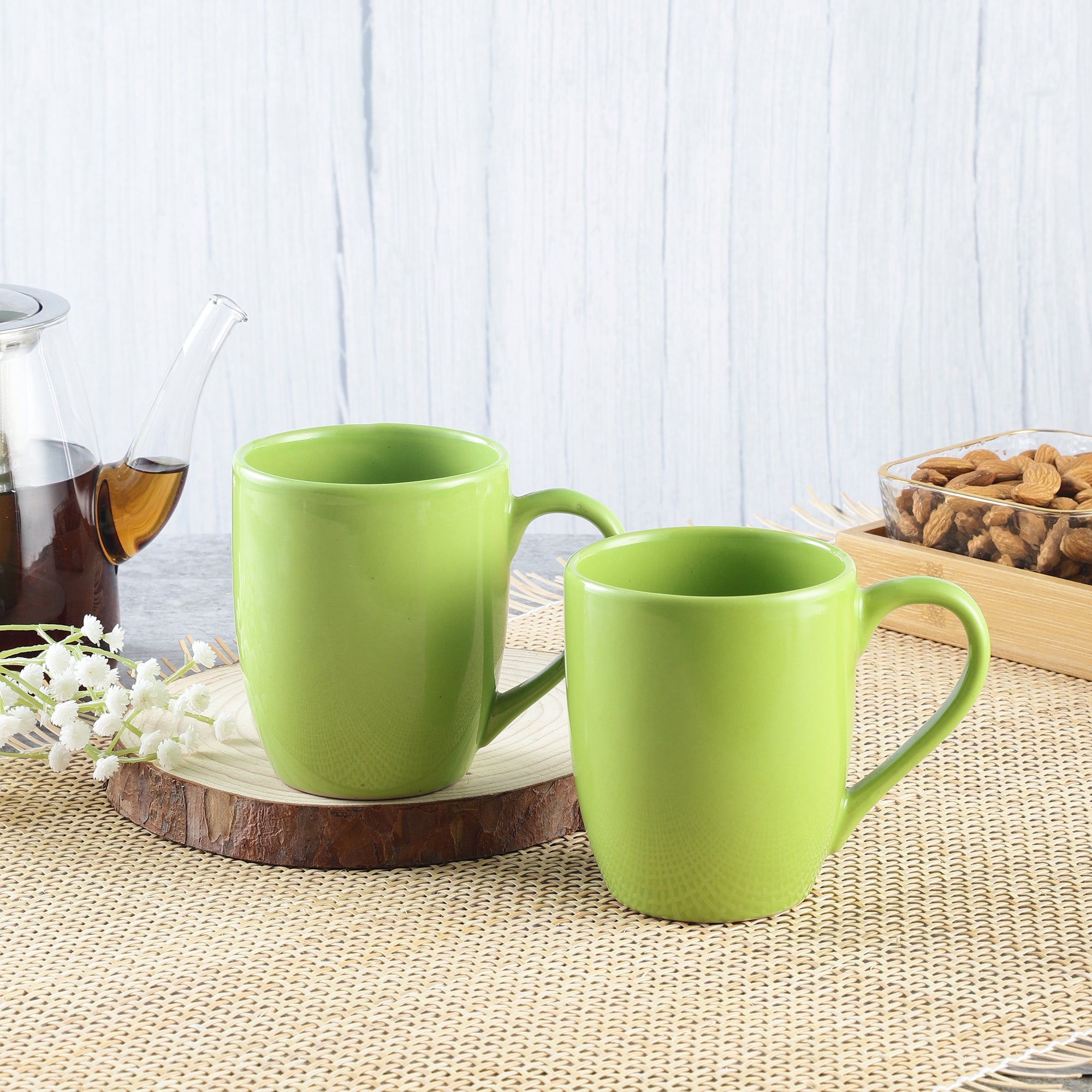 Modern Mug- Green (Set of 2) – The Decor Mart