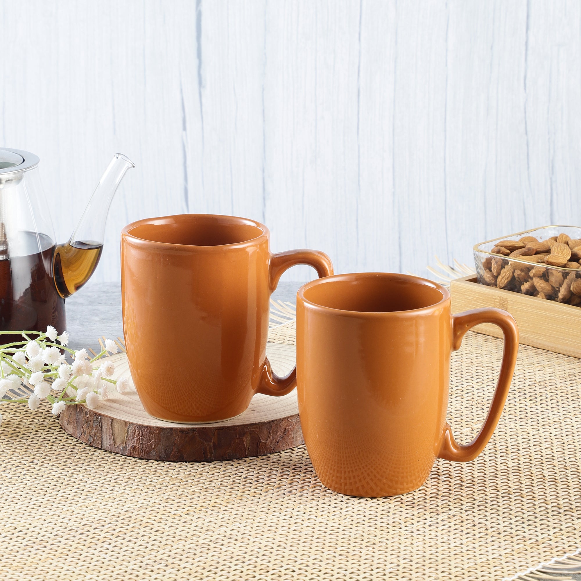 Modern Mug- Orange (Set of 2) – The Decor Mart
