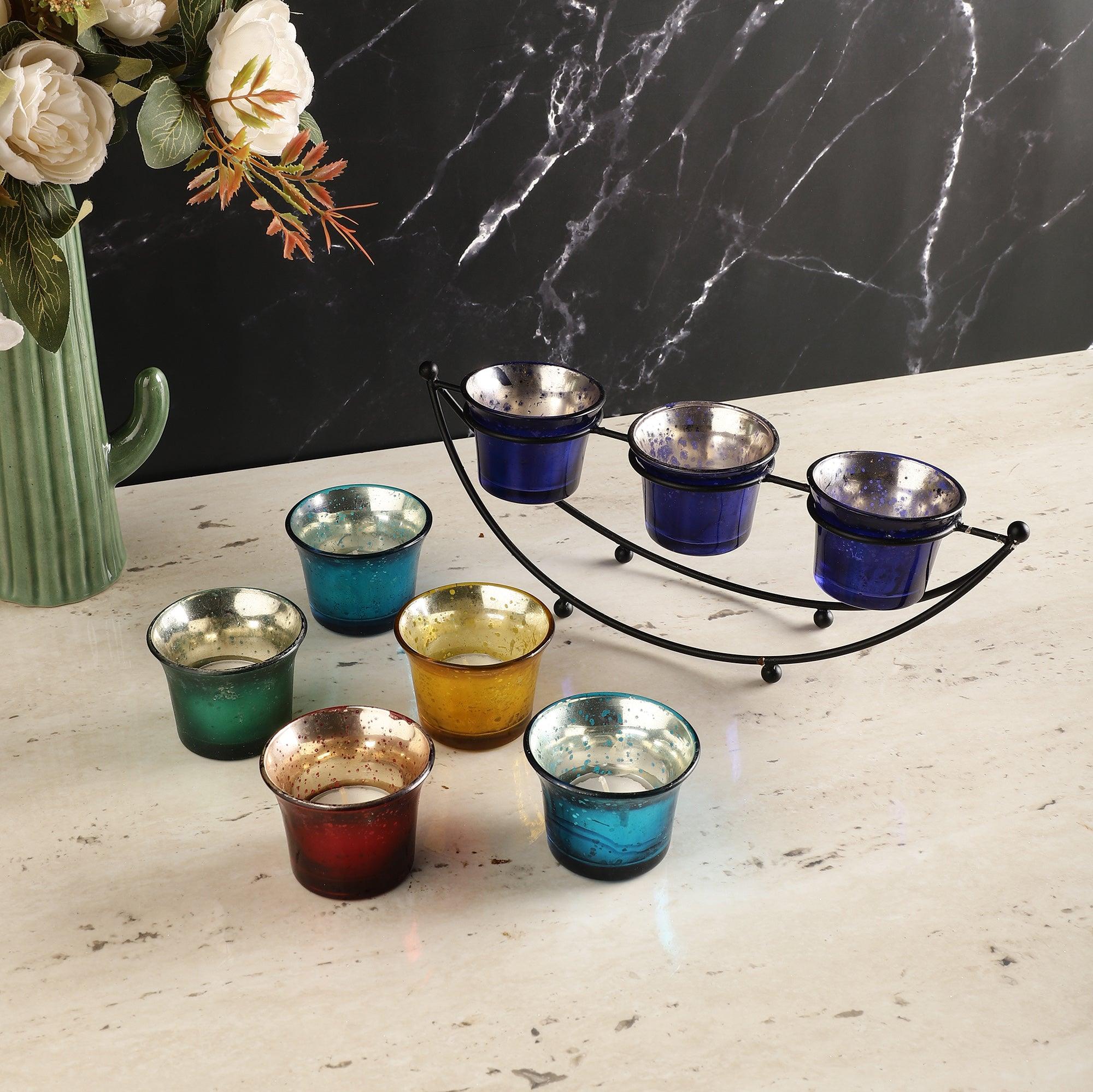 Boat Glass T-Light Holder (T-Light Included) – The Decor Mart