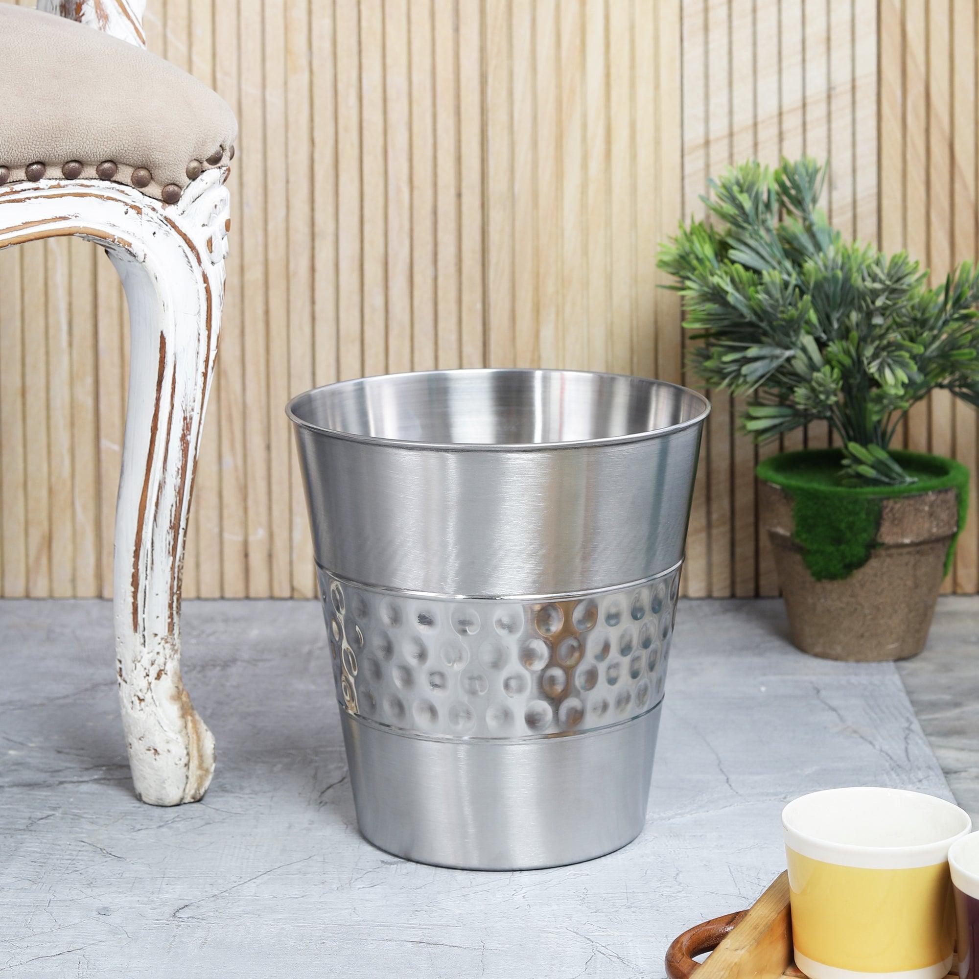 Multi Purpose Metal Bin- Silver – The Decor Mart