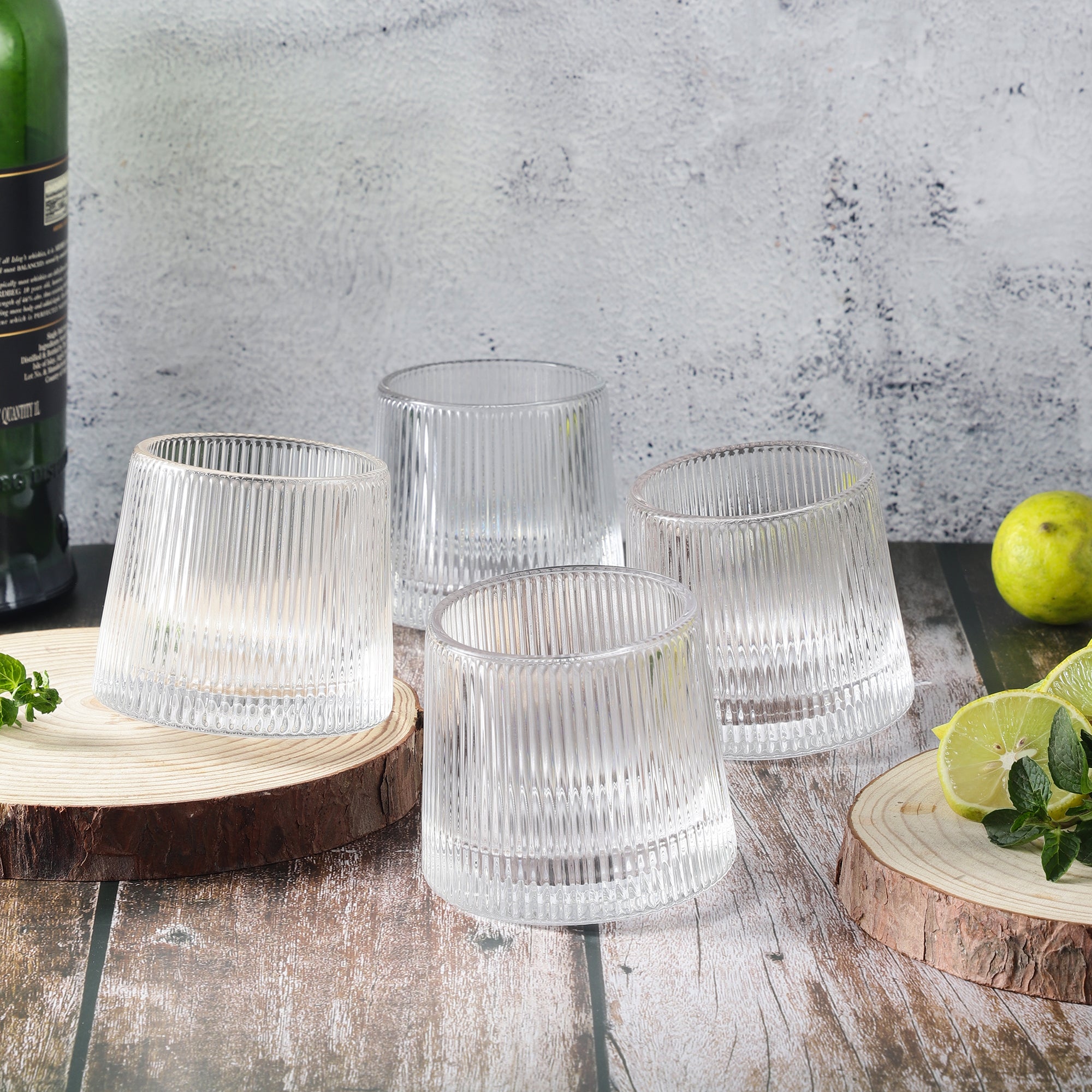 Fluted Spinning Glass – The Decor Mart