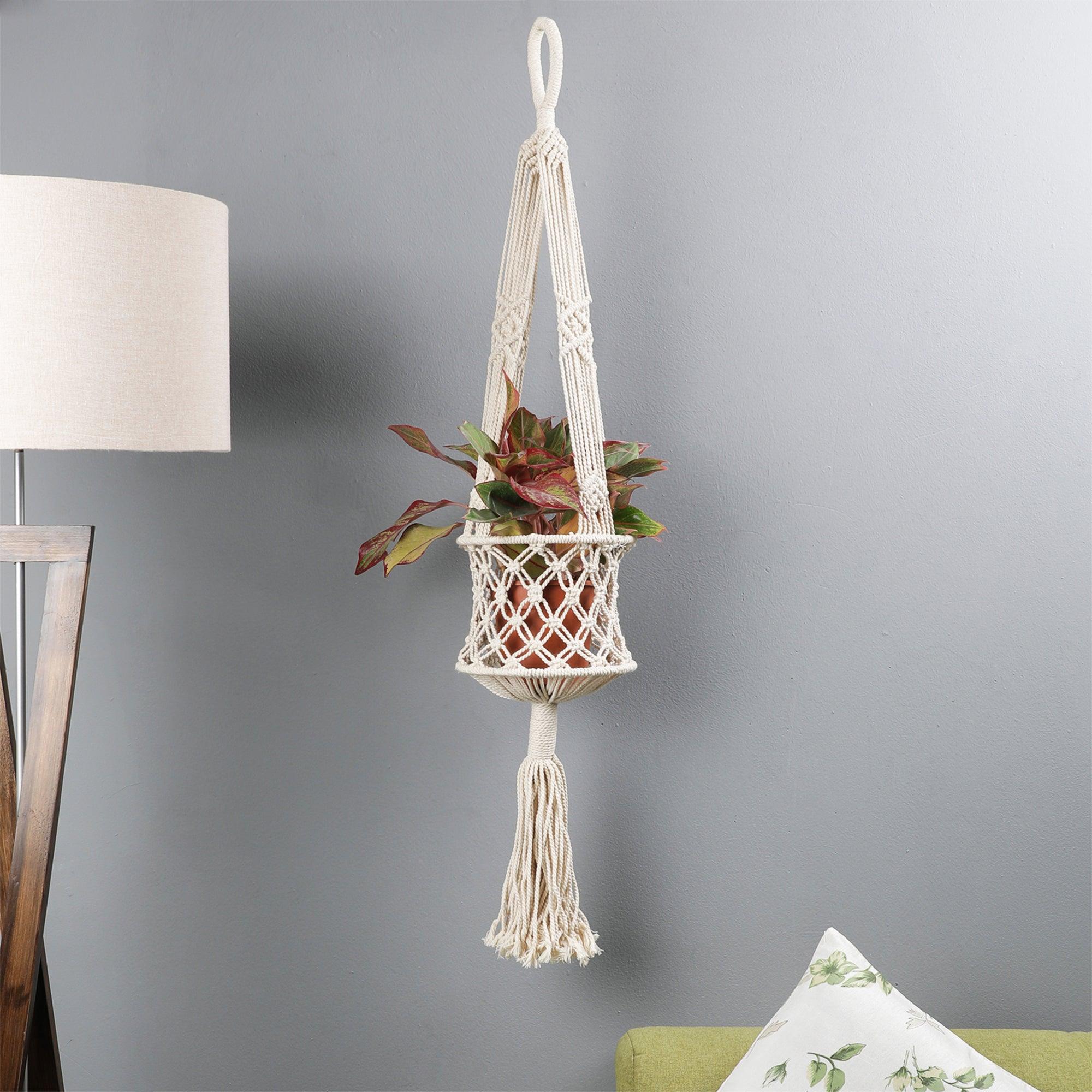 The Decor Mart Handcrafted Macrame Planter
