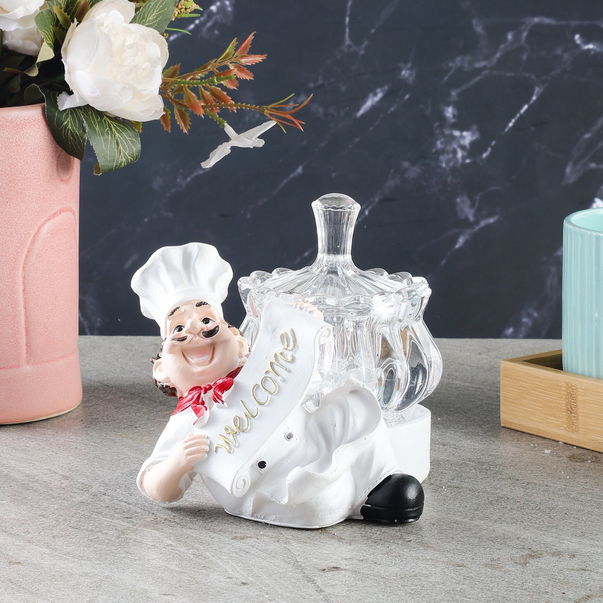 Ceramic Chef Welcome Storage Jar – The Decor Mart