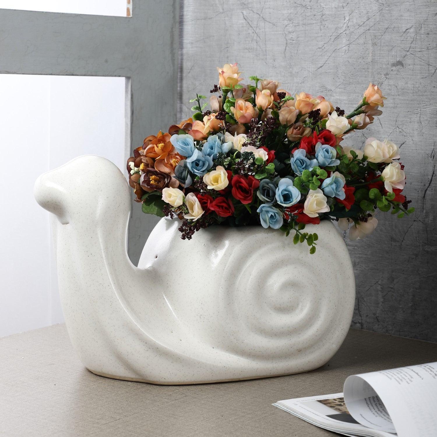 Ceramic Snail Planter – The Decor Mart